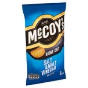 Offer Ocado McCoys Ridge Cut Salt & Vinegar 27g x Ocado
