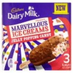 Offer Asda Cadbury 3 Dairy Milk Marvellous Ice Creams Jelly