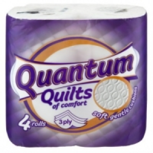 Offer Poundland Quantum Quilted Toilet Tissue 4 Pack Poundland