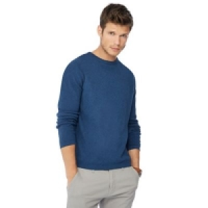 Offer Debenhams Red Herring - Blue seed stitch crew neck