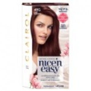 Offer Asda Nicen Easy Permanent Hair Dye 4BG Dark Burgundy