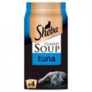 Offer Asda Sheba Classic Soups Tuna Fillets Wet Adult Cat