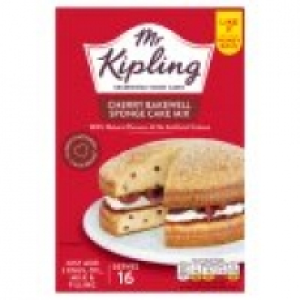 Offer Asda Mr Kipling Cherry Bakewell Sponge Cake Mix Asda