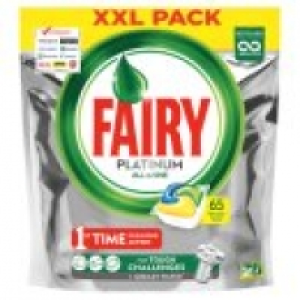 Offer Asda Fairy Platinum Dishwasher Tablets, Lemon Scent