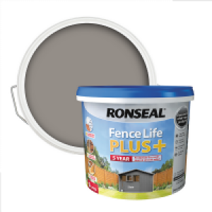 Offer Homebase Ronseal Fence Life Plus 9L - Slate Homebase