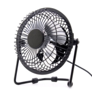 Offer HomeBargains Nestech: 4 Inch Metal USB Mini Fan