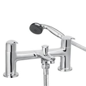 Offer Homebase Brass Arch Bath Shower Mixer Tap - Chrome