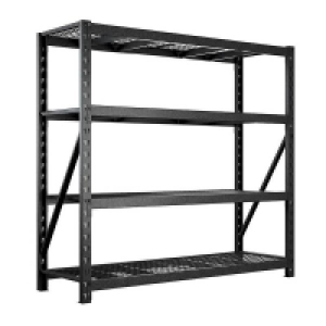 Offer Homebase Black Powder Coated Steel Rack 1000kg 4