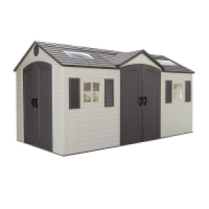 Offer Homebase Lifetime 15x8 ft Outdoor Storage Shed Homebase
