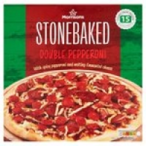 Offer Morrisons Morrisons Double Pepperoni Stonebake Pizza