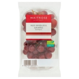 Offer Waitrose Waitrose Red Seedless Grapes Waitrose