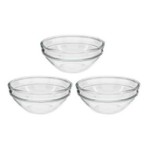 Offer Poundland Glass Prep Bowl 3pk Poundland