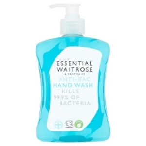Offer Waitrose Essential Anti-Bac Hand Wash500ml Waitrose