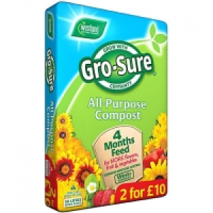 Gro-Sure All Purpose Compost - 50L Deal at Homebase, Offer