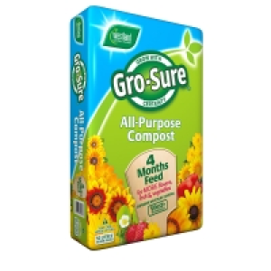 Gro-Sure All Purpose Compost - 50L Deal at Homebase, Offer