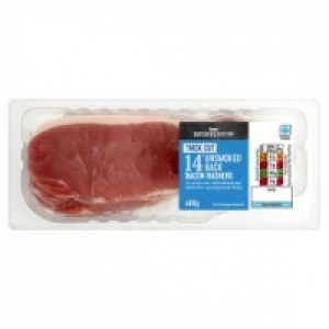 Asda Butchers Selection 14 Thick Cut Unsmoked Back Bacon