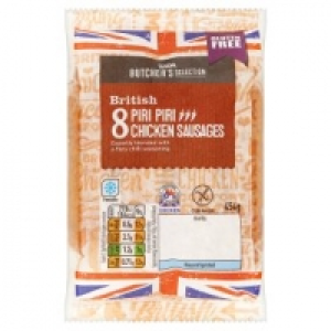 Asda Butchers Selection 8 Piri Piri Chicken Sausages Deal