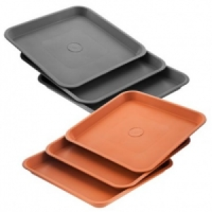 Charlie Dimmock Square Plant Trays 3 Pack Deal at Poundland