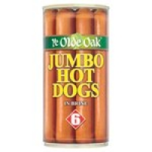 Offer Morrisons Ye Olde Oak 6 Jumbo Hot Dogs in Brine